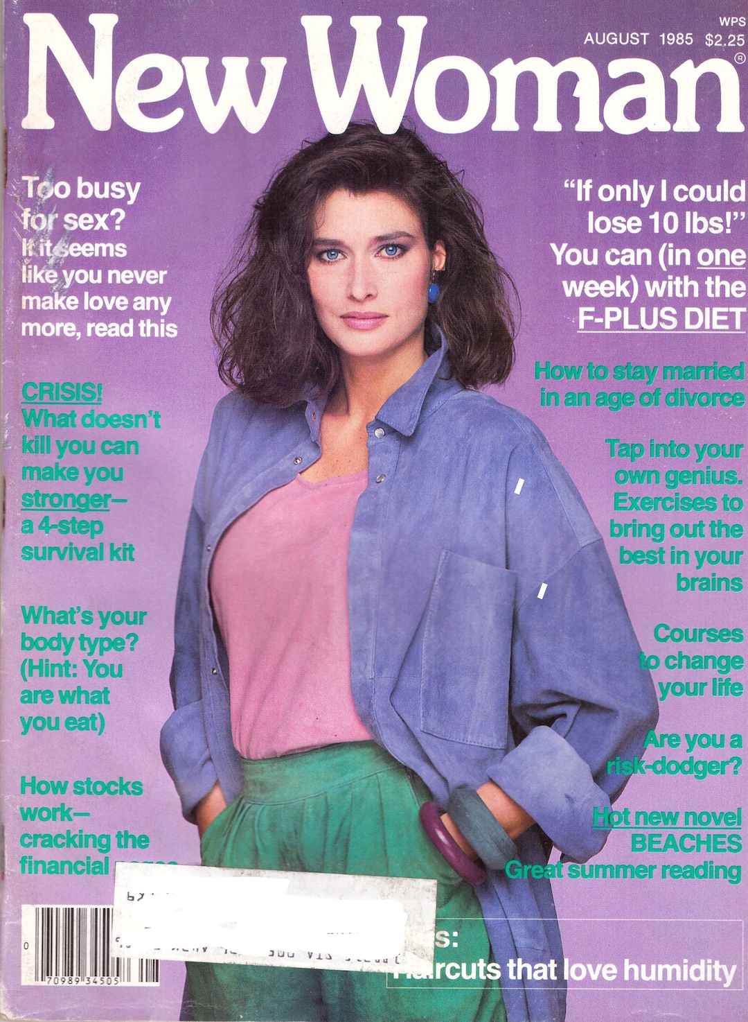 Rosemary Mcgrotha New Woman Magazine August 1985 Patrick Demarchelier ...