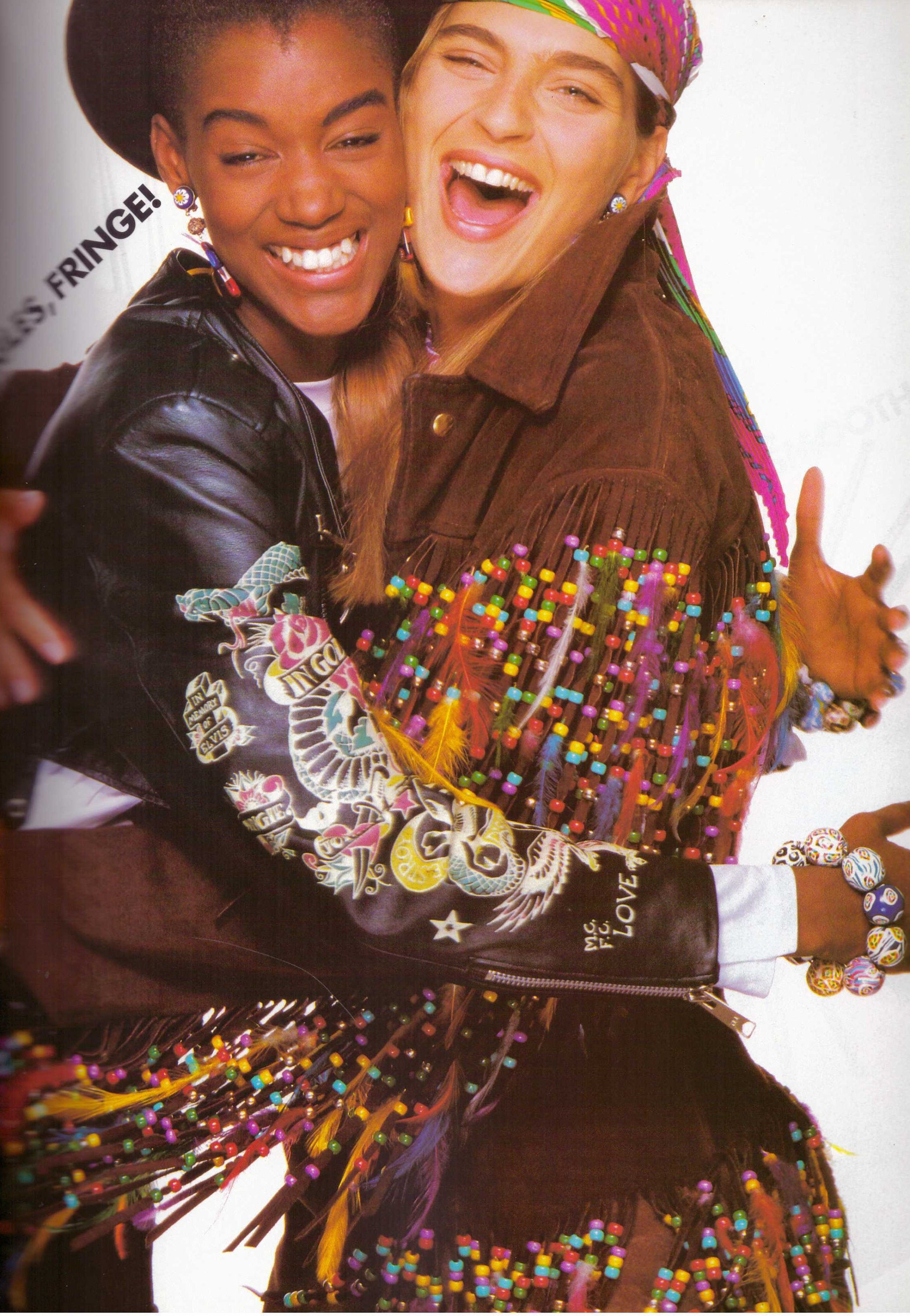 1989 Elle Vintage Fashion Magazine Kara Young Meg Tilly Lena Olin ...