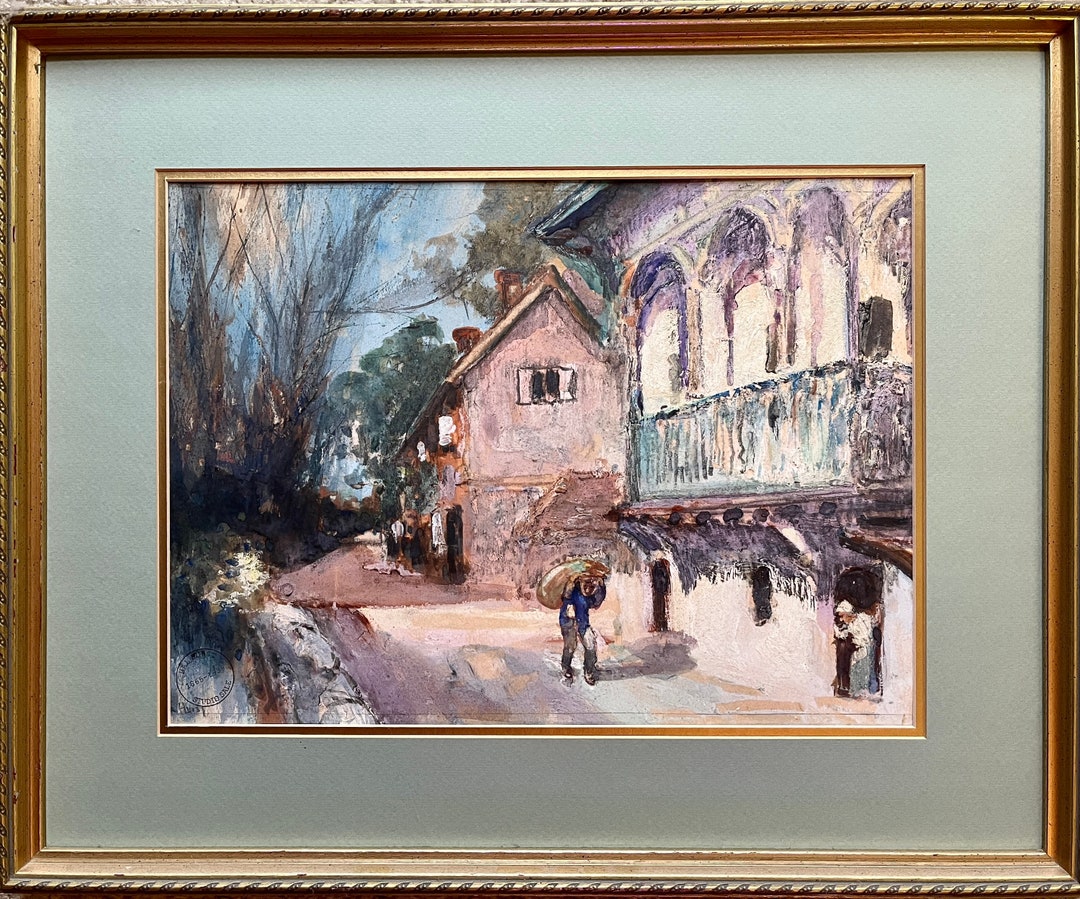 Antique Oil Painting Original by Hal Hurst 1865-1935, Framed and Signed ...