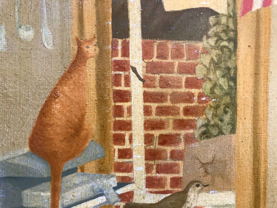 Original Large Vintage Oil Painting by Kenneth Fowler born | Etsy