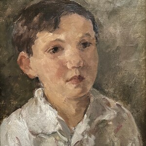 Antique Oil Painting, Original Portrait of a Boy by Fernand Wéry (1886 ...
