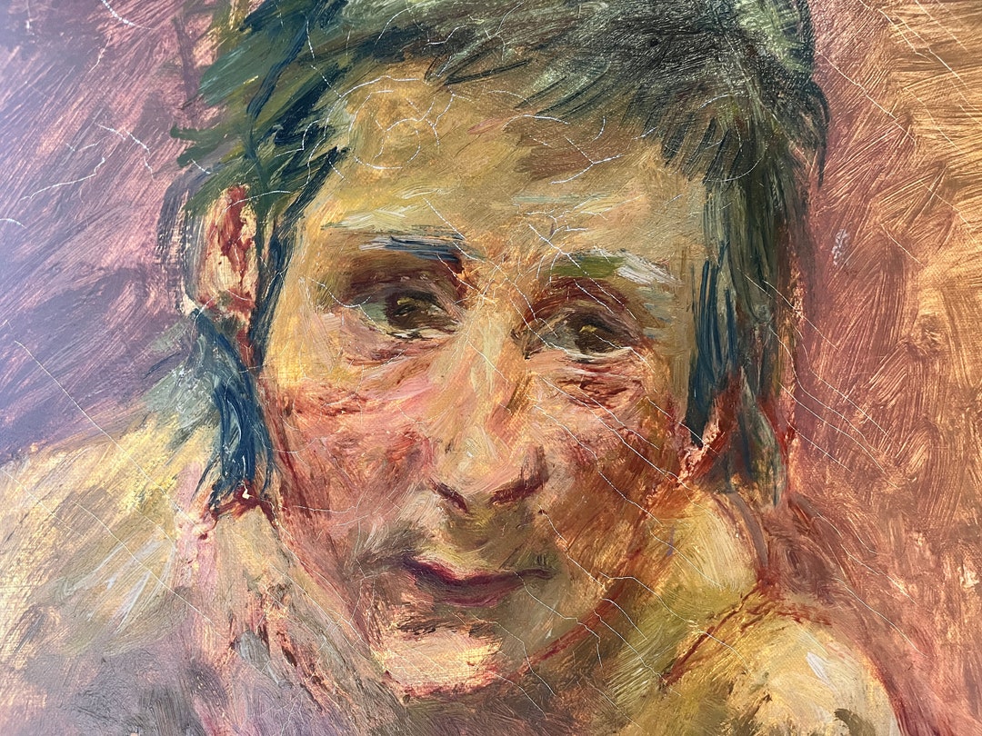 Antique Oil Painting, Original Portrait « elsi » by A.l.soldenhoff ...