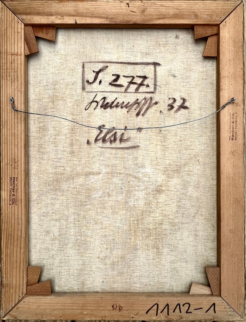 Antique Oil Painting, Original Portrait elsi by A.l.soldenhoff 1882 ...