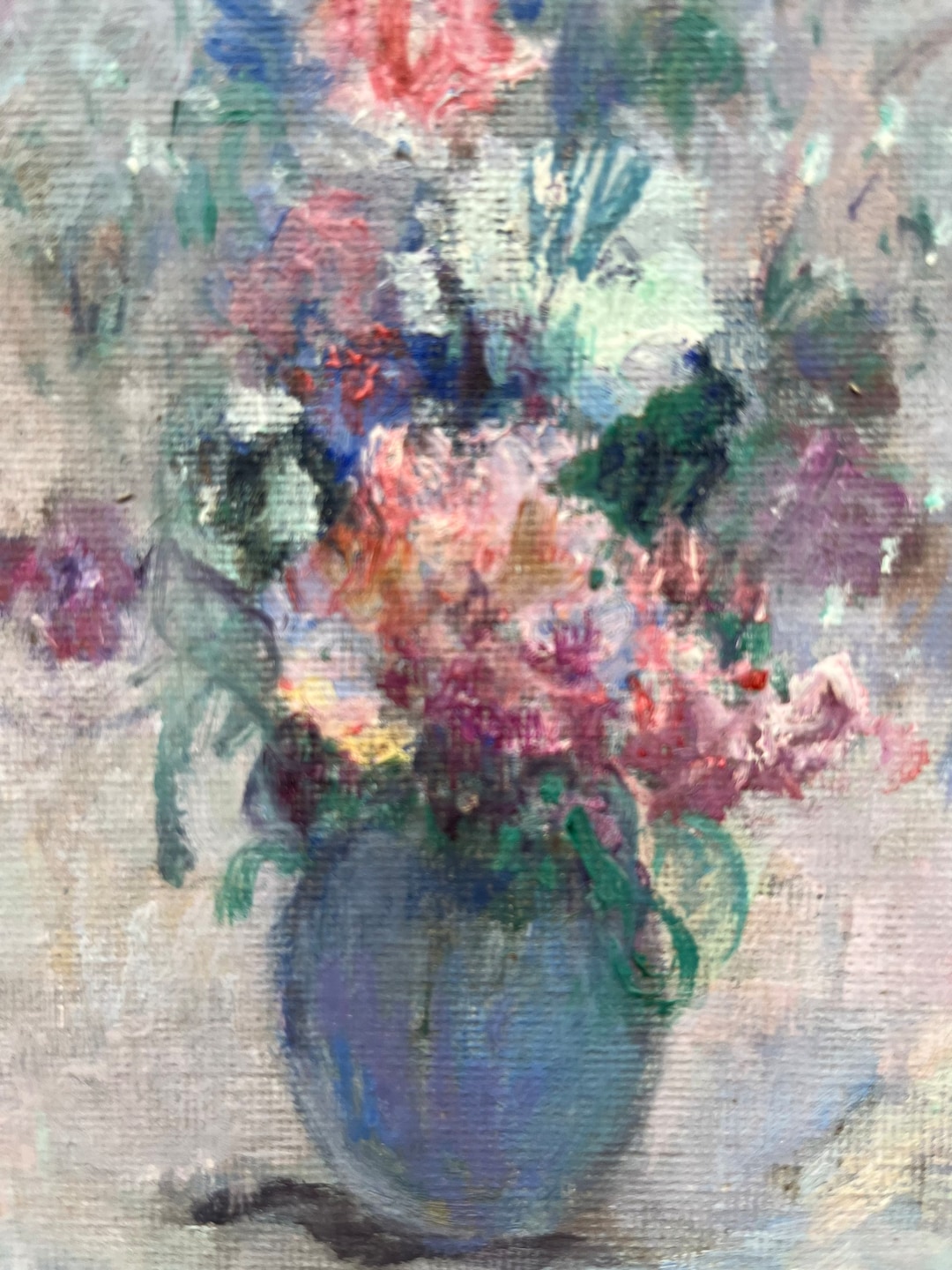Marius Barthalot 1861-1955. Original Antique Oil Painting With Flowers ...