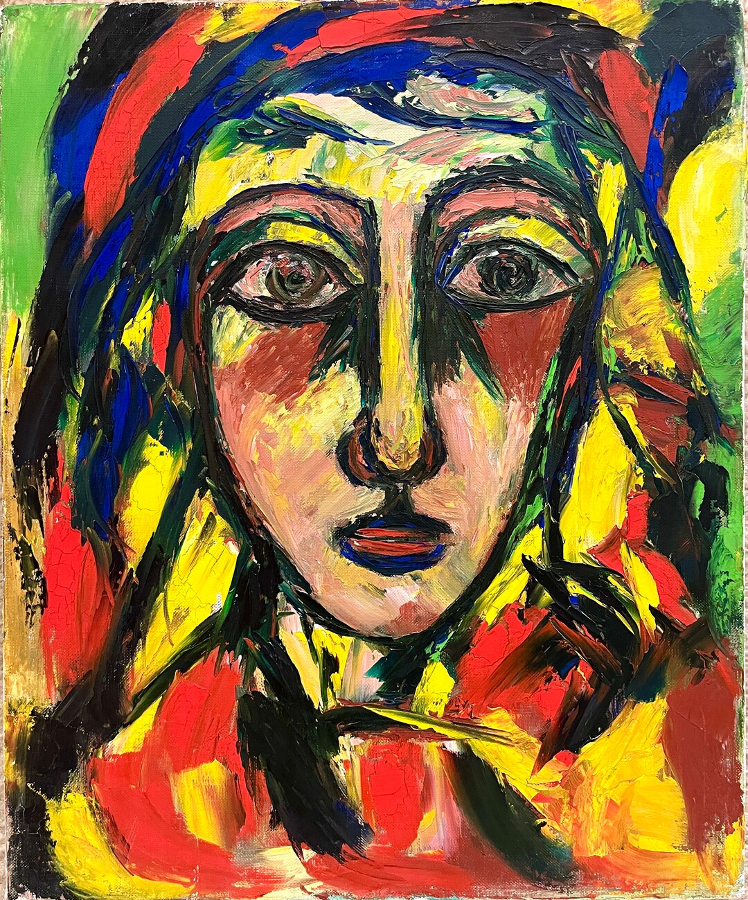 Vintage Oil Painting, Original Portrait Attributed to M.l.garnavault ...