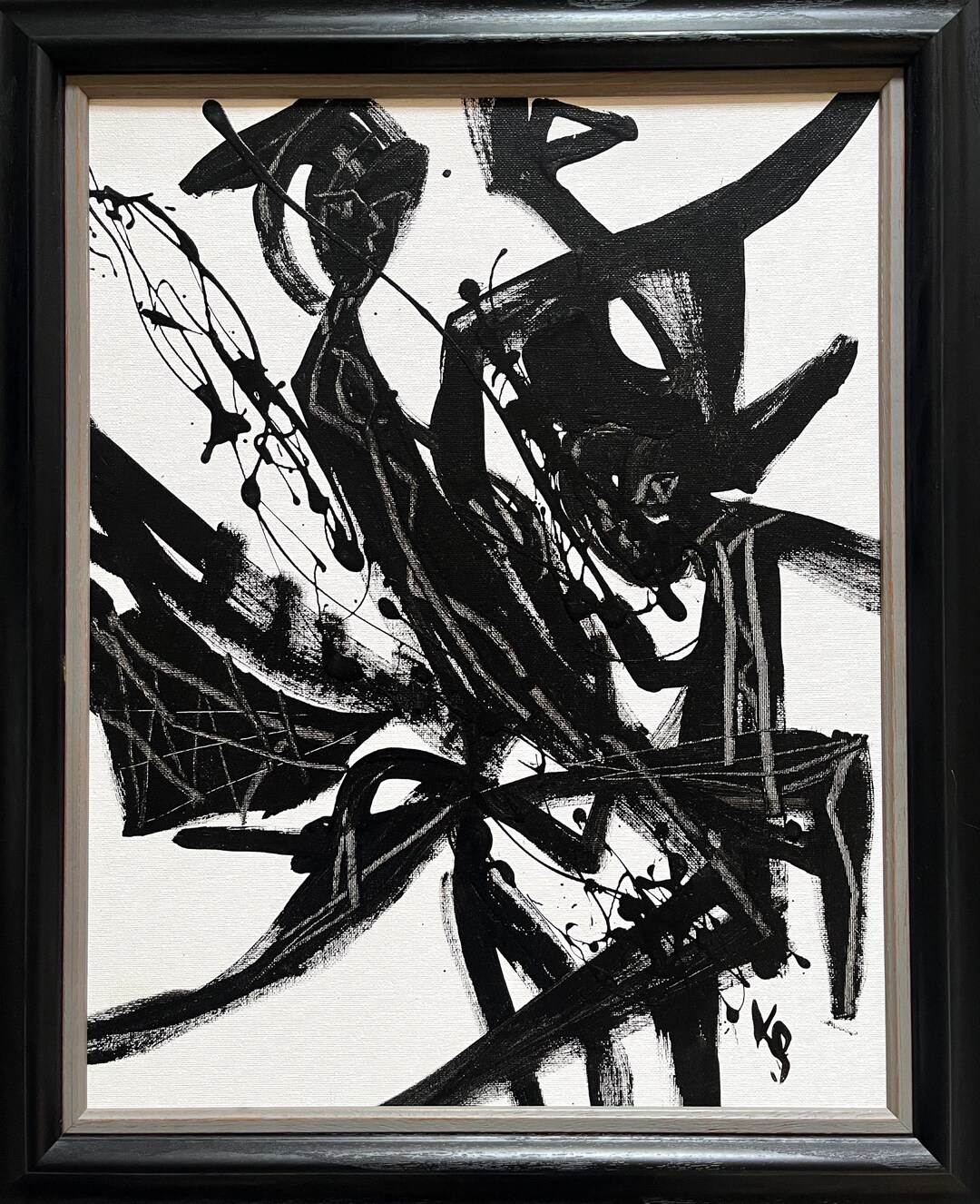 Original Oil Abstract Painting “couple” by Karl Schwartz, Framed and ...