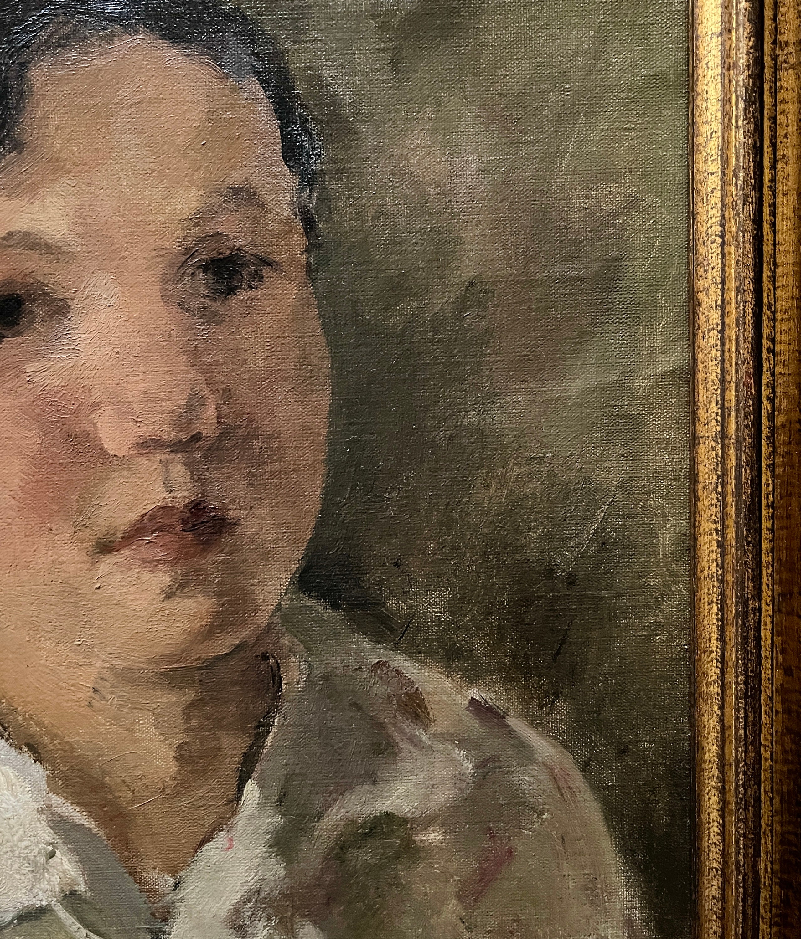 Antique Oil Painting, Original Portrait of a Boy by Fernand Wéry 1886 ...