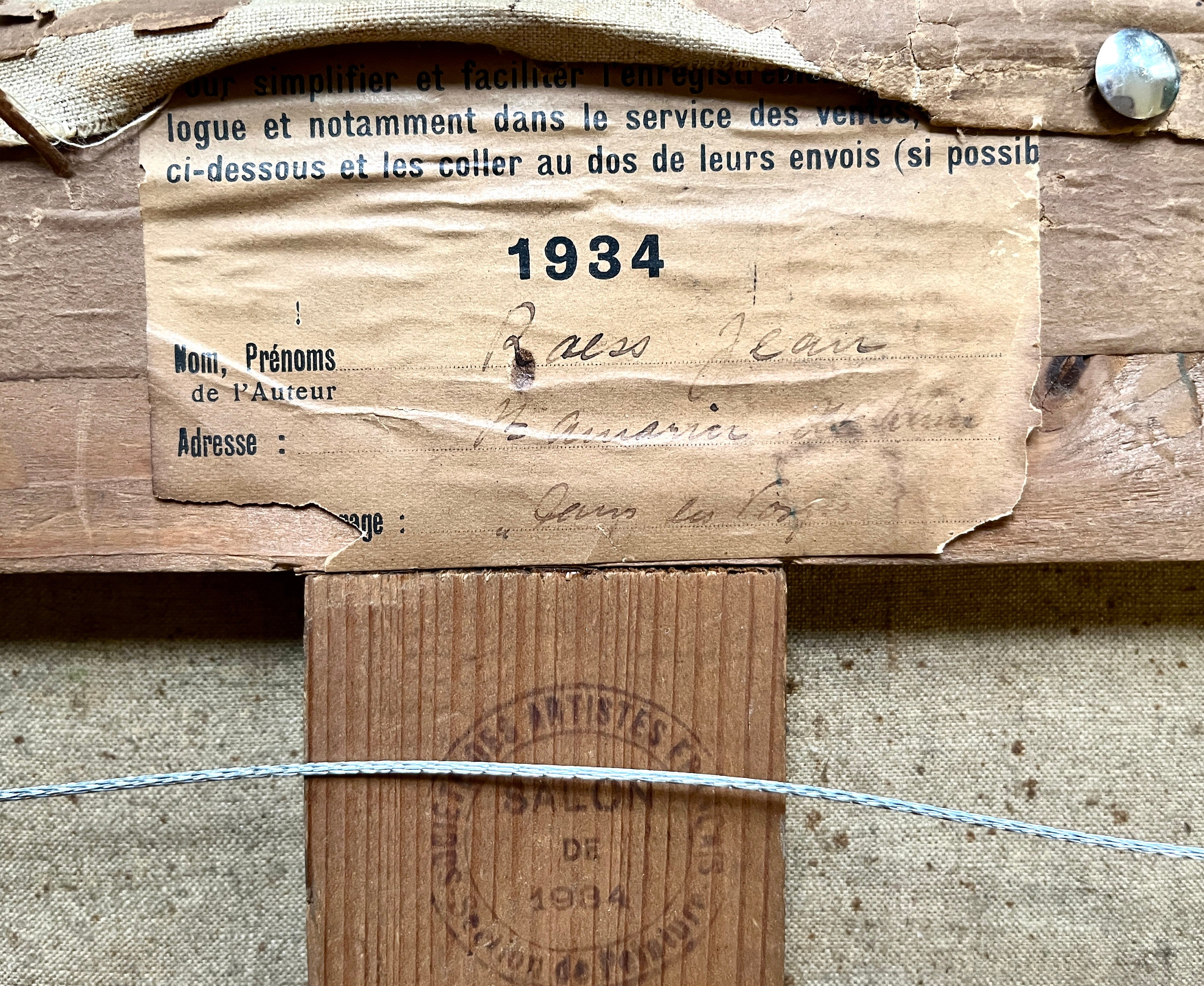 Antique Oil Painting, Original Landscape dans Les Vosges by Jean ...