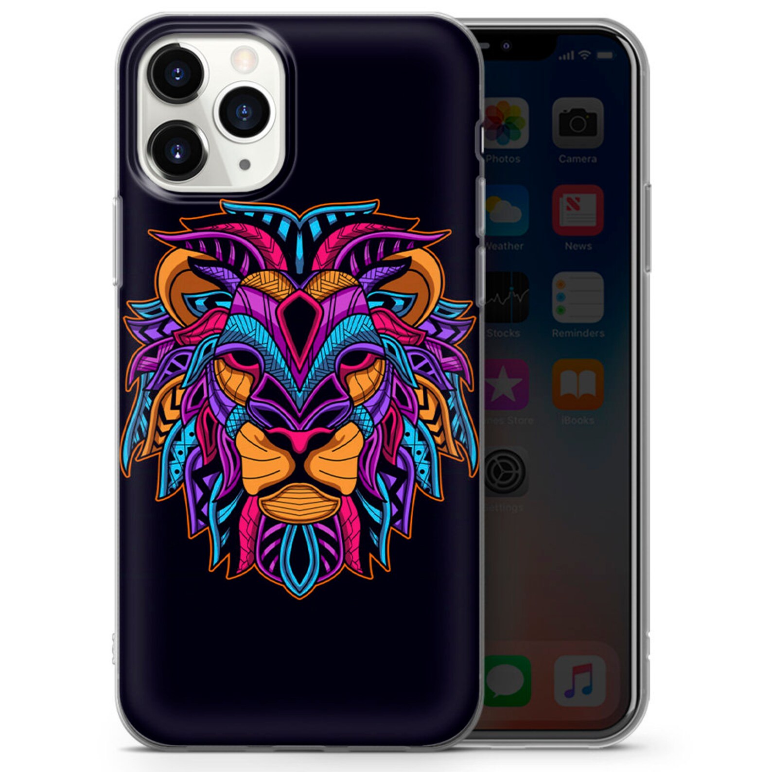Lion Lion Head Colorful Lion Beautiful Perfect Gift Phone - Etsy