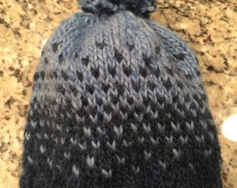 Knitted wool hat | Etsy