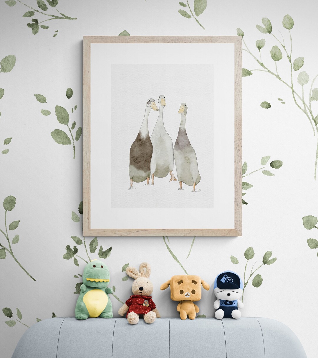Runner Duck Watercolor Painting Digital Art Print 15 X 20 - Etsy
