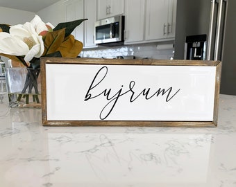 Bujrum Wood Sign - Etsy