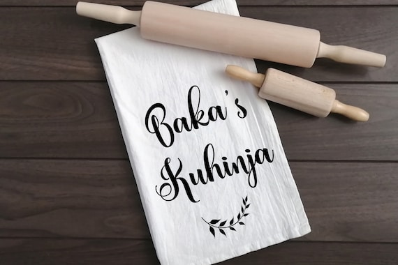 Baka's Kuhinja Mom's Kitchen Bosnian Tea Towel Mom | Etsy