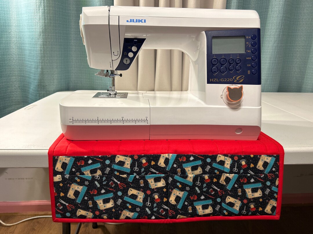 Sewing Machine Organizer, Sewing Machine Mat, 8 Pocket Sewing Machine ...