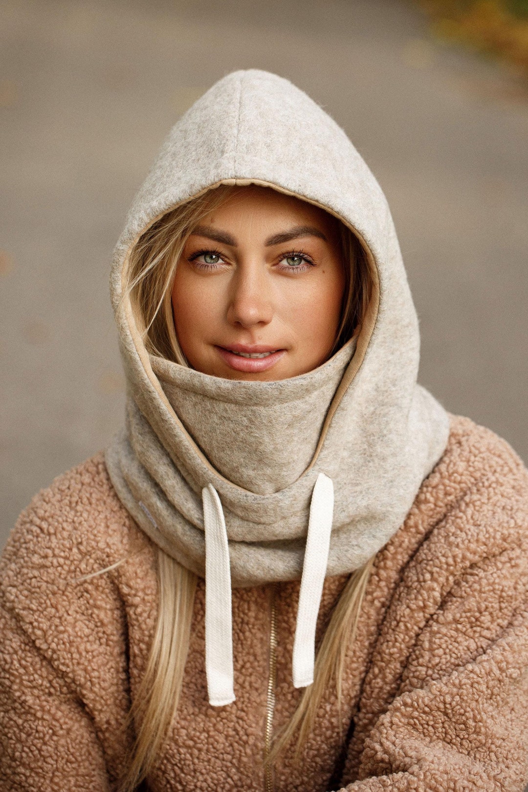 Handmade Wool Balaclava: Trendy Winter Hat With Cotton Lining - Etsy