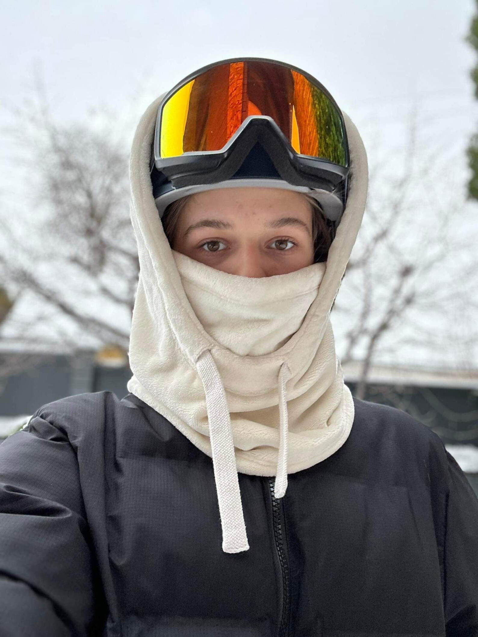 Trendy Fleece Balaclava: Sherpa Hood, Winter Ski Hood With Gift Bag - Etsy