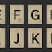 Scrabble Letters Alphabet Set A-Z Wooden Printable Art - Etsy