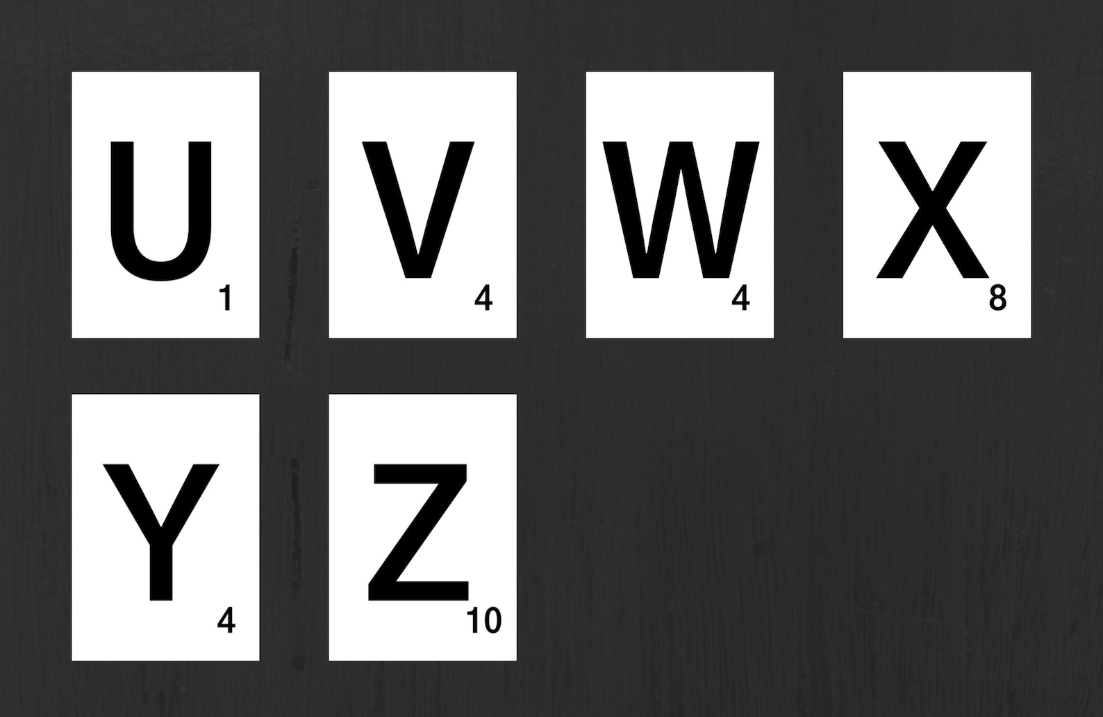 Scrabble Letters Alphabet Set A-Z Black and White Printable - Etsy