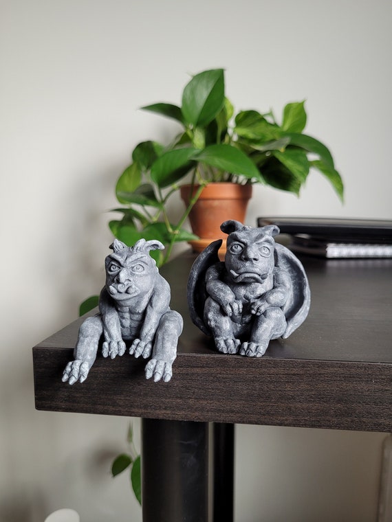 Gothic Stone Effect Gargoyles Desk Decoration Statue - Etsy