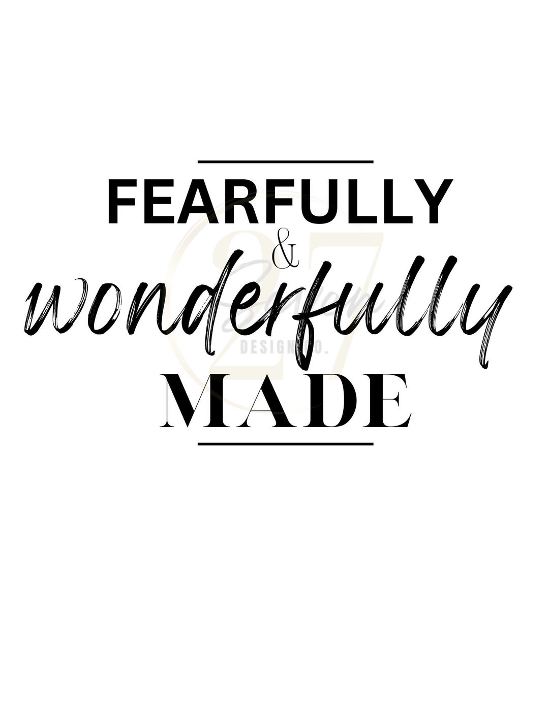 Fearfully and Wonderfully MADE PNG - Christian PNG - Etsy