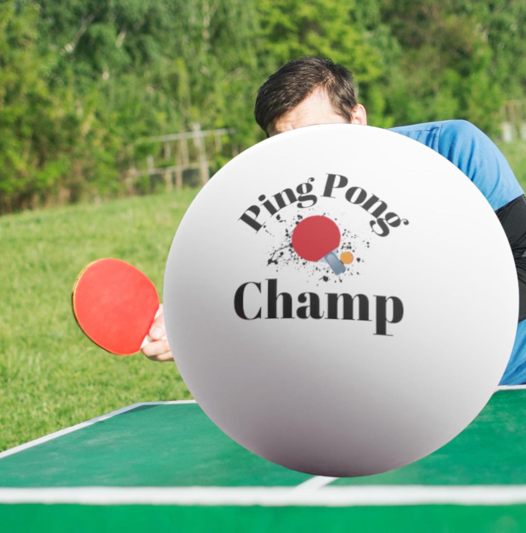 Ping Pong Balls Set of 6 Ping Pong Champ, Fun Sports Gift, Table Tennis ...