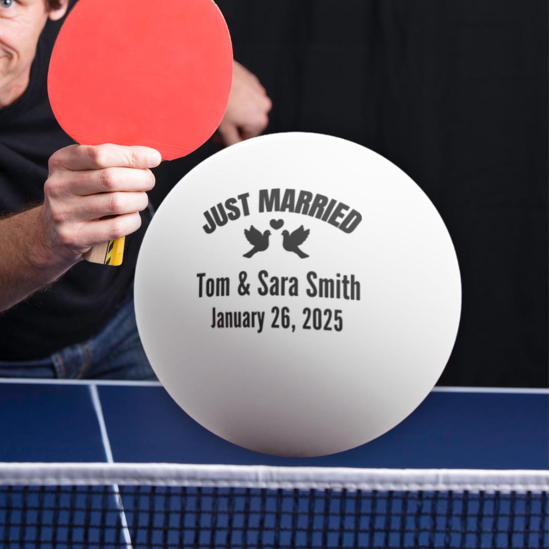 Personalized Ping Pong Beer Pong Balls Wedding Party Favors Wedding ...