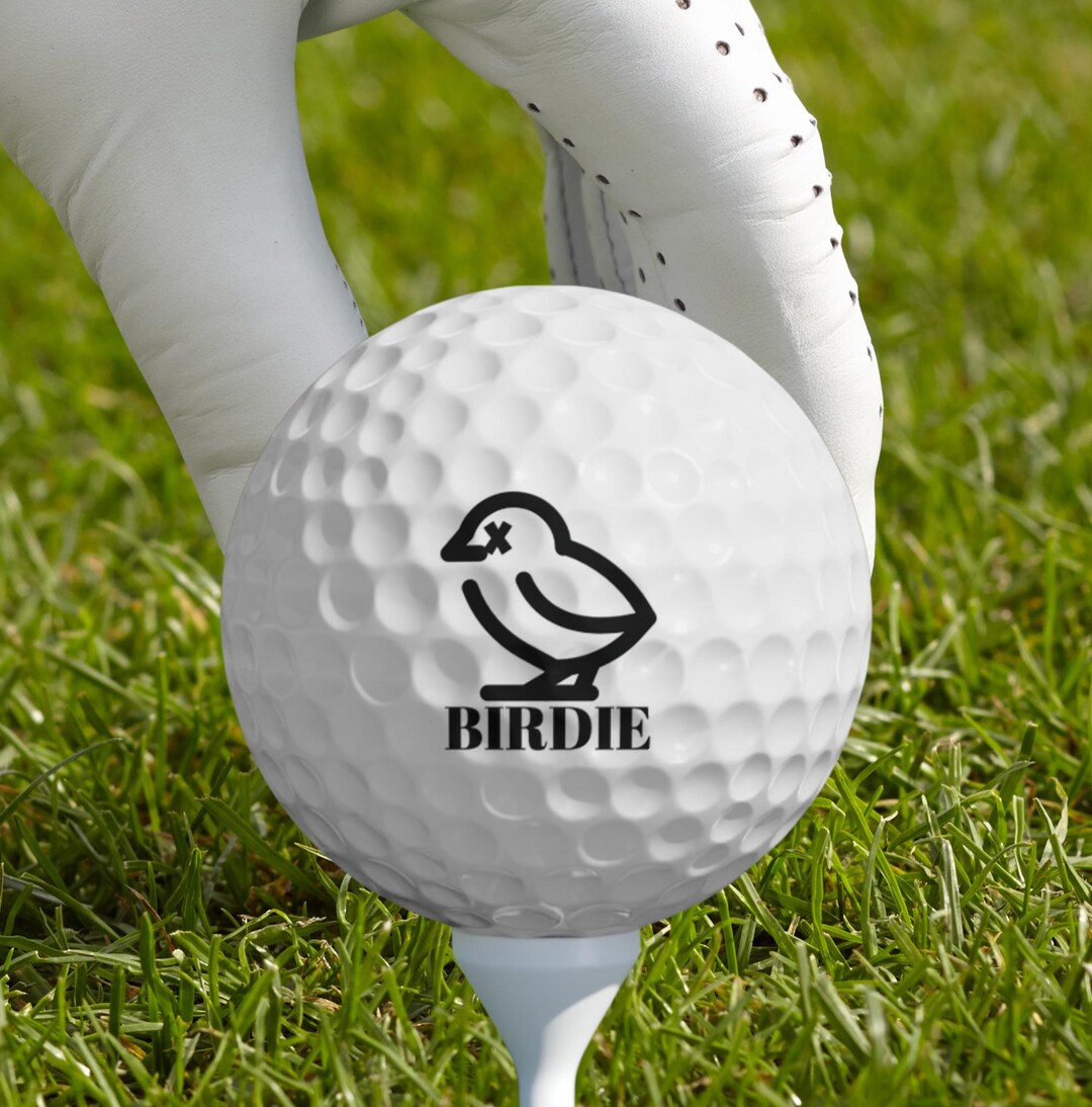 Unique Golf Balls Set of 6 - Birdie Design, Perfect Gift for Golfers ...