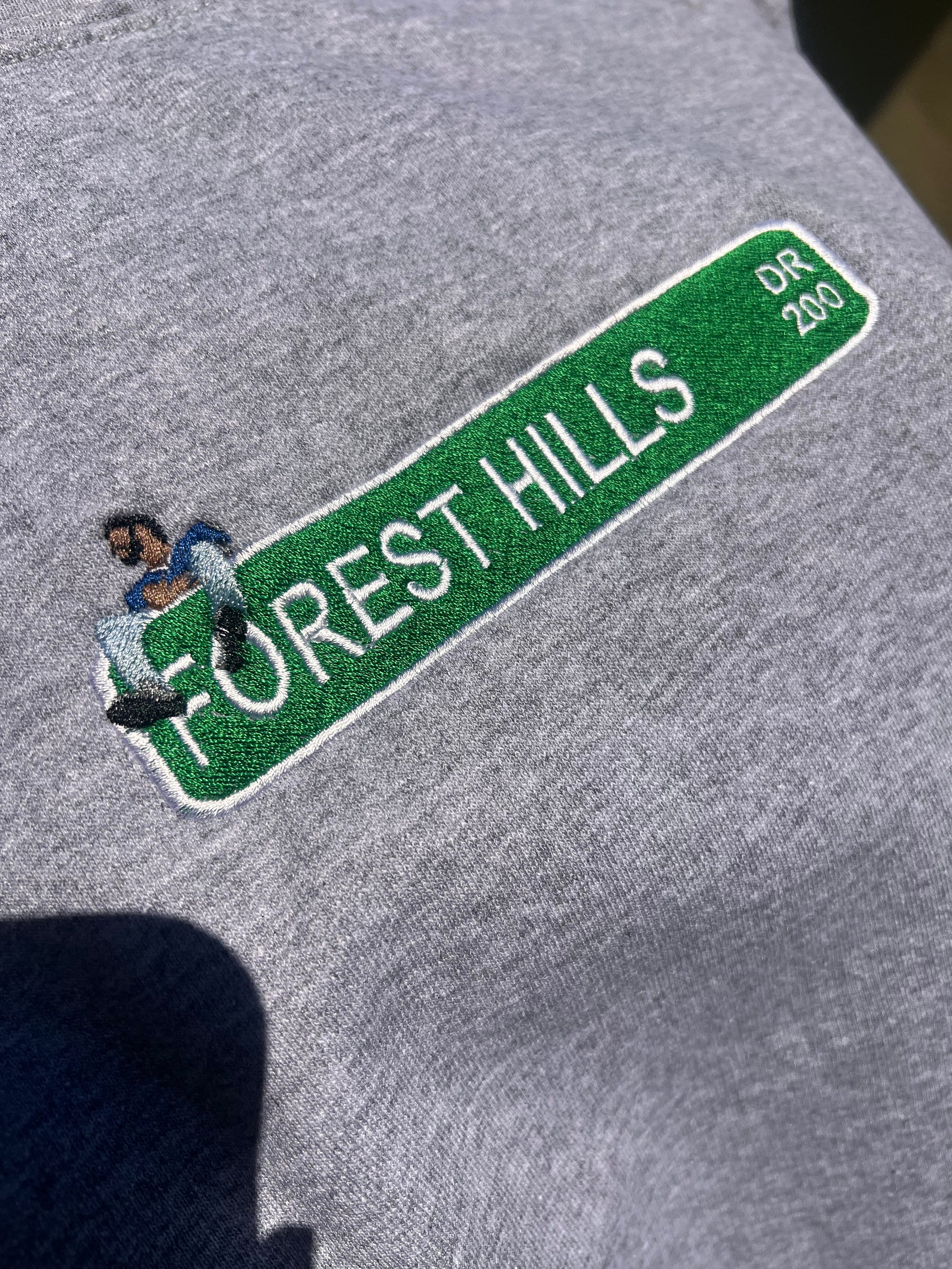 J COLE Forest Hills Drive Album Embroidered Crewneck Sweatshirt Unisex ...