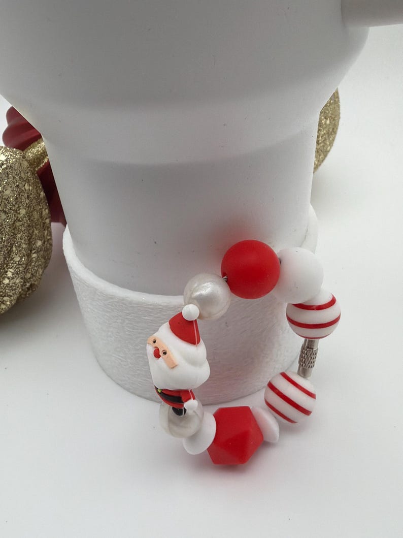Pulsera con asa de vaso de Papá Noel / Accesorios de la Copa Stanley ...