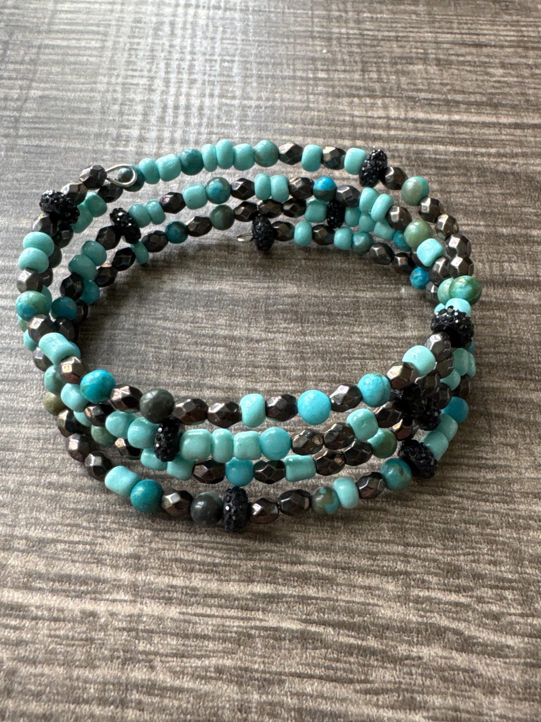 Morse Code Memory Wire Bracelet | Beaded Bracelet | Message in a ...