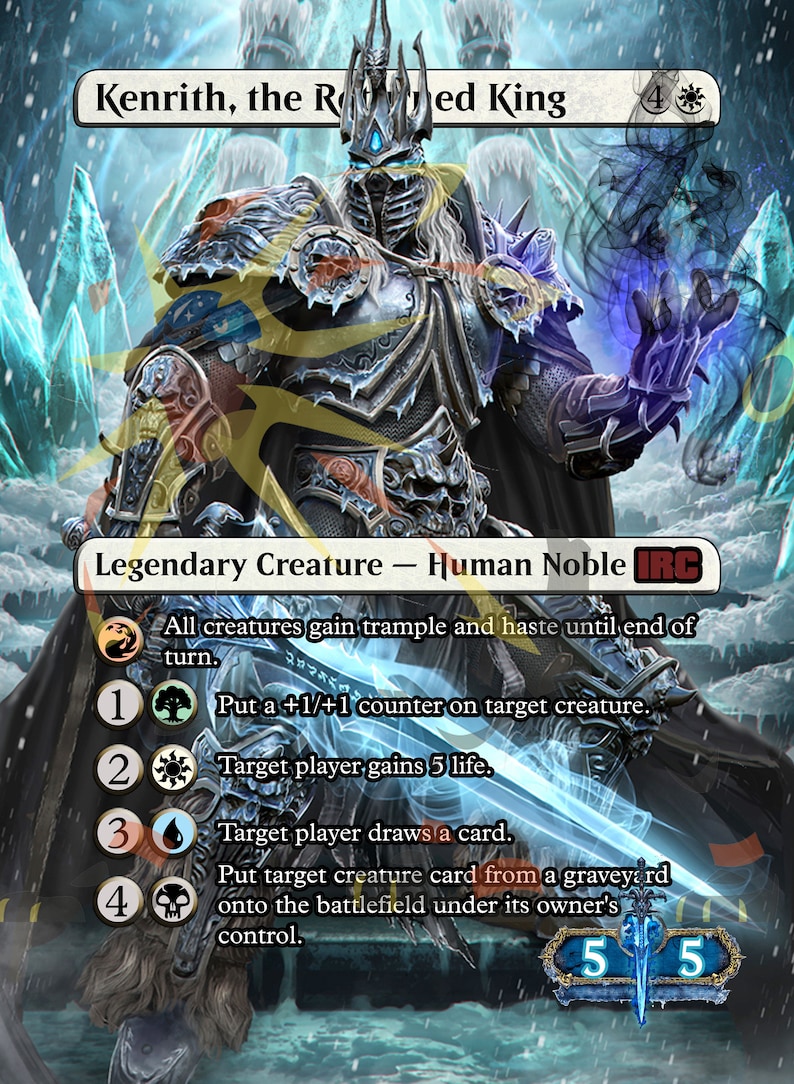 Custom MTG Kenrith the Returned King Full Art Wall Art FULL - Etsy