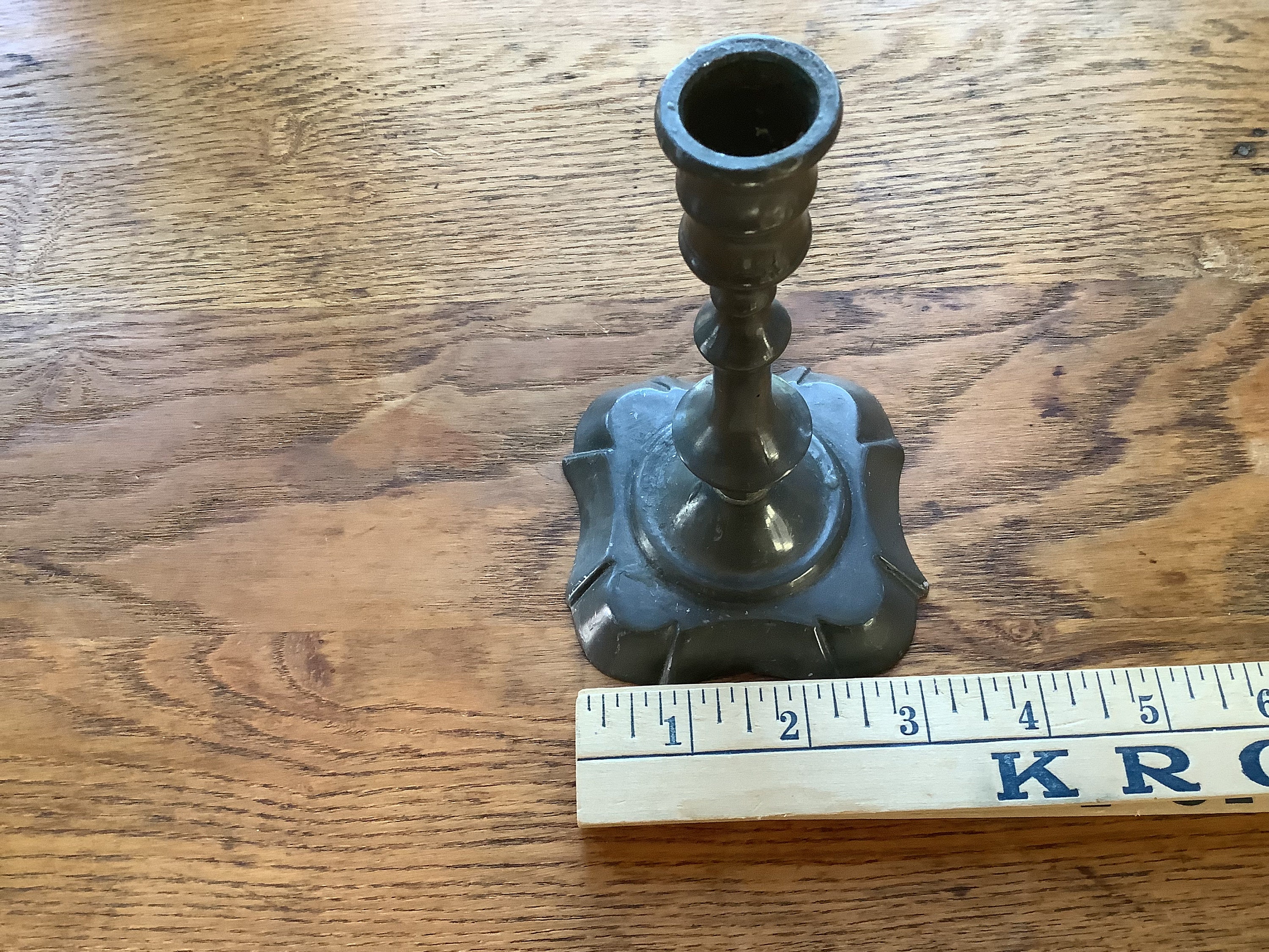 Two Vintage Pewter Candlesticks/vintage Candlesticks - Etsy