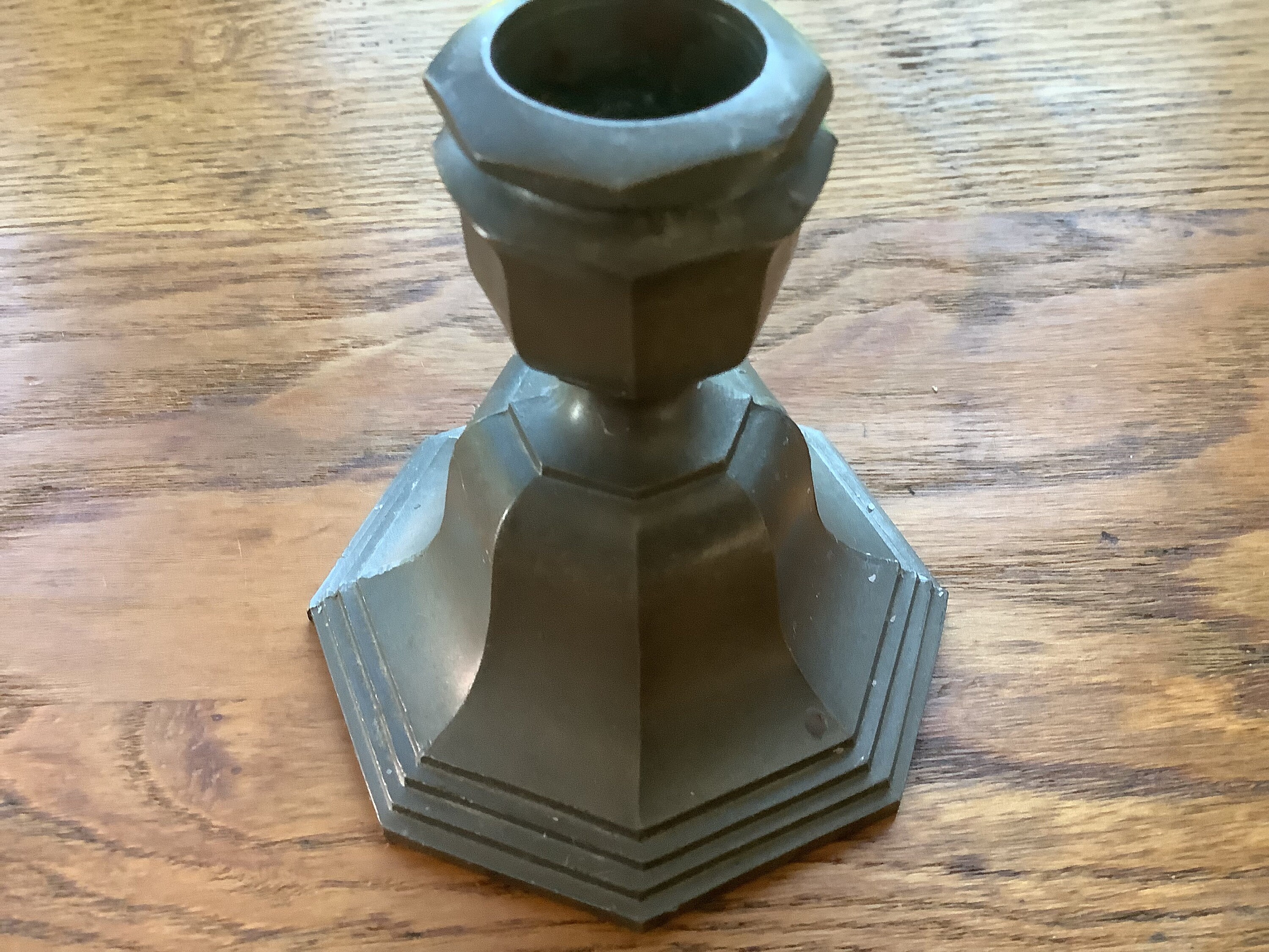 Two Vintage Pewter Candlesticks/vintage Candlesticks - Etsy