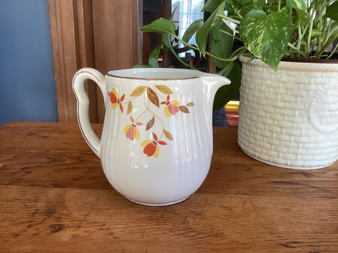 Vintage Hall Autumn Leaf Pitcher/hall Kitchenware - Etsy