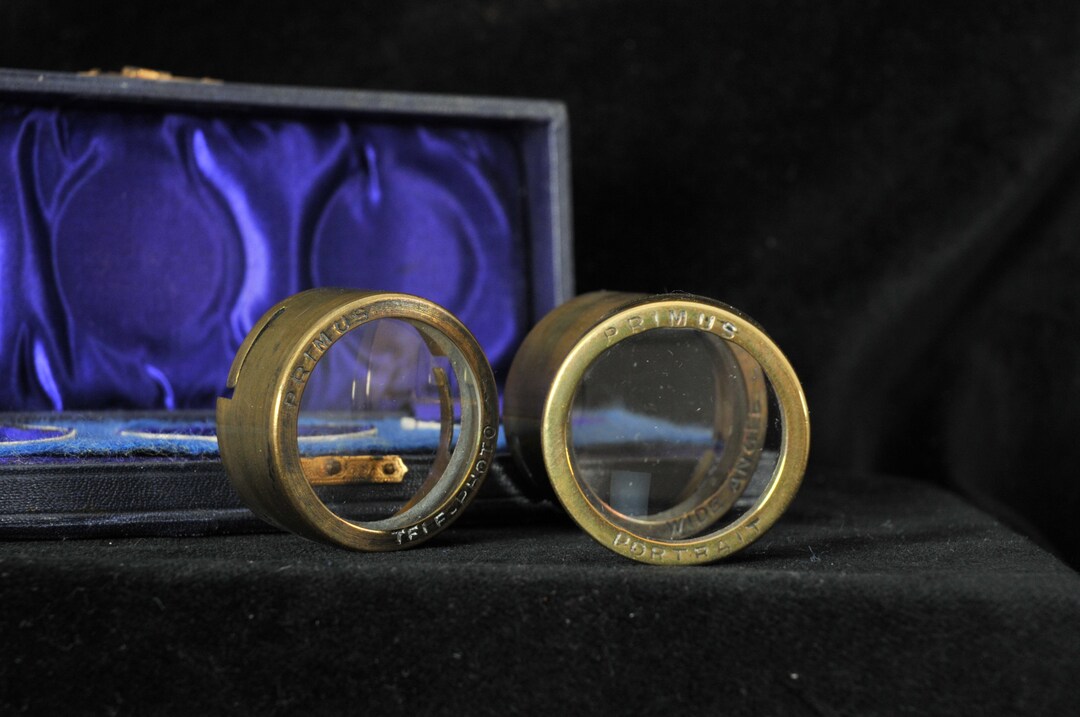 Very Rare, Primus Brass Filters for Camera Lenses, Set of 3 in Box ...