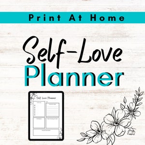 Self-love Planner Printable, Digital Download, Affirmations and ...