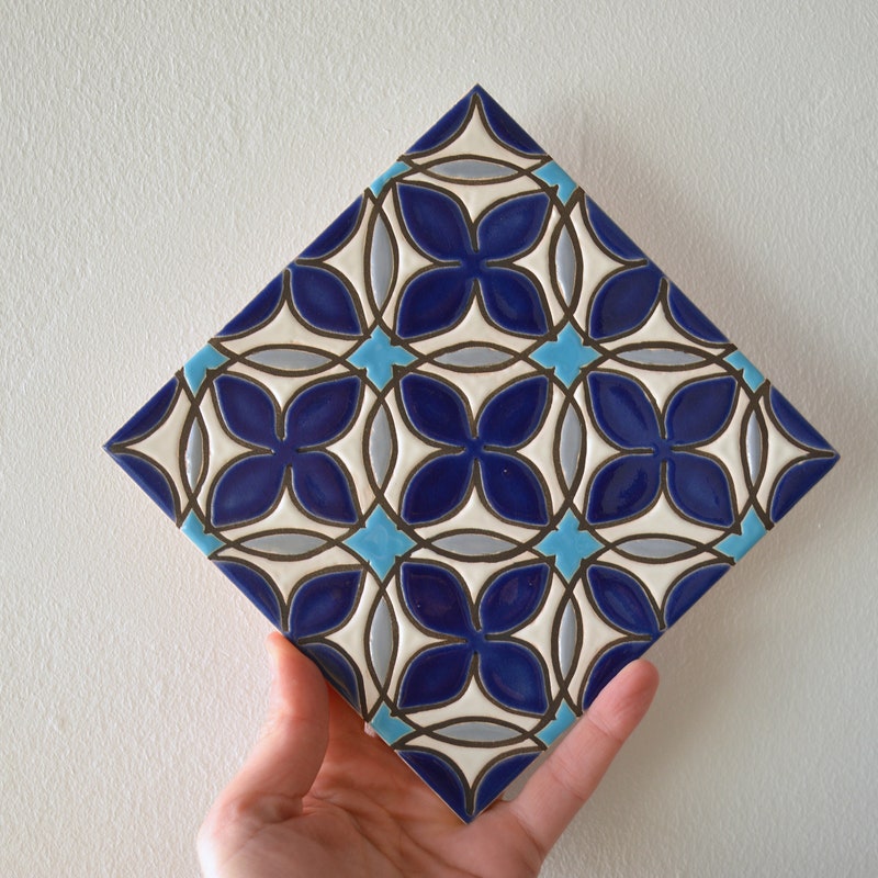Hand Painted Tiles - Etsy