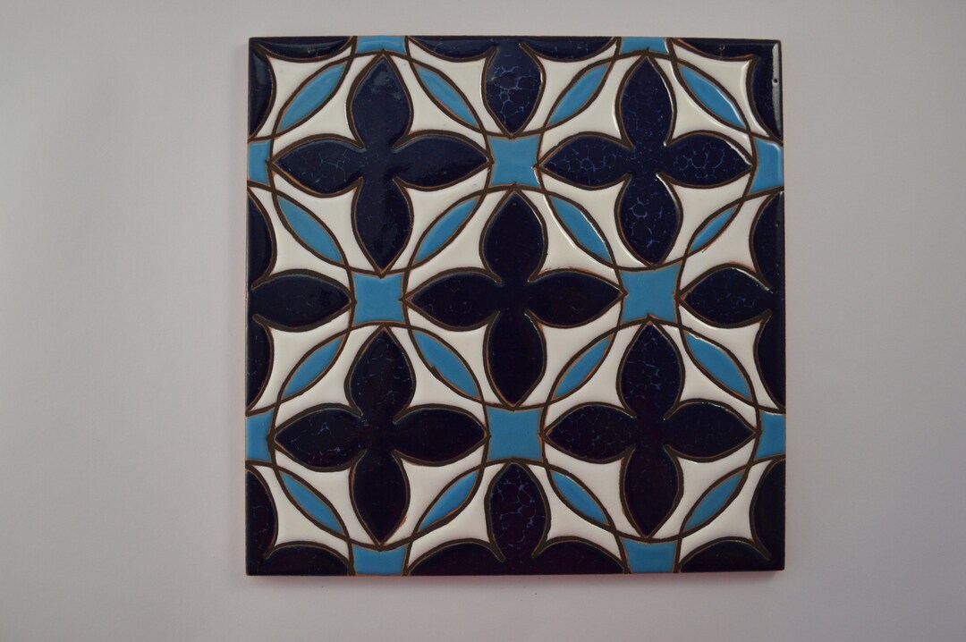 Autentic Handpainted Spanish Tiles, Geometric Andalusi Design, Alhambra ...