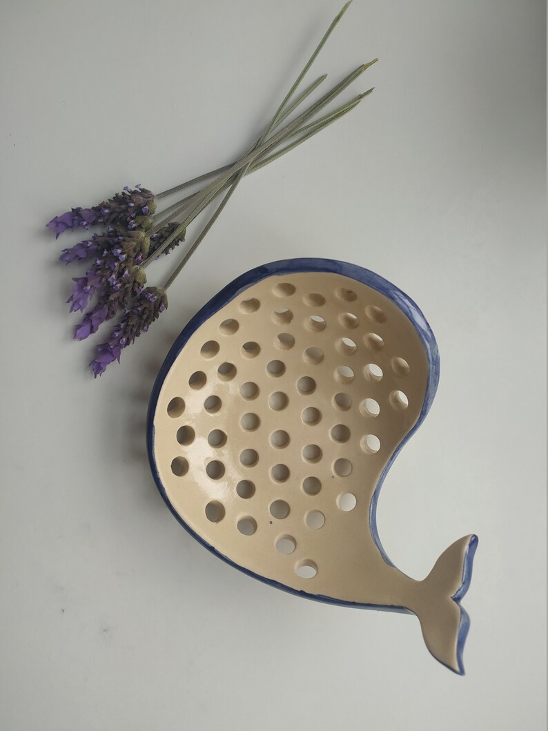 Whale Strainer, Small Handmade Colander, Ceramic Strainer, Fruit ...
