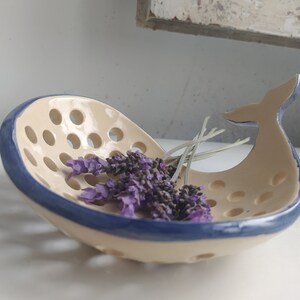 Whale Strainer, Small Handmade Colander, Ceramic Strainer, Fruit ...