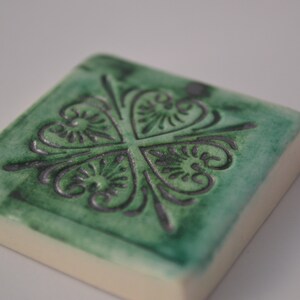 Handmade Small Tiles, Green Tiles, Ceramic Green Mural, Mosaic, Kitchen ...