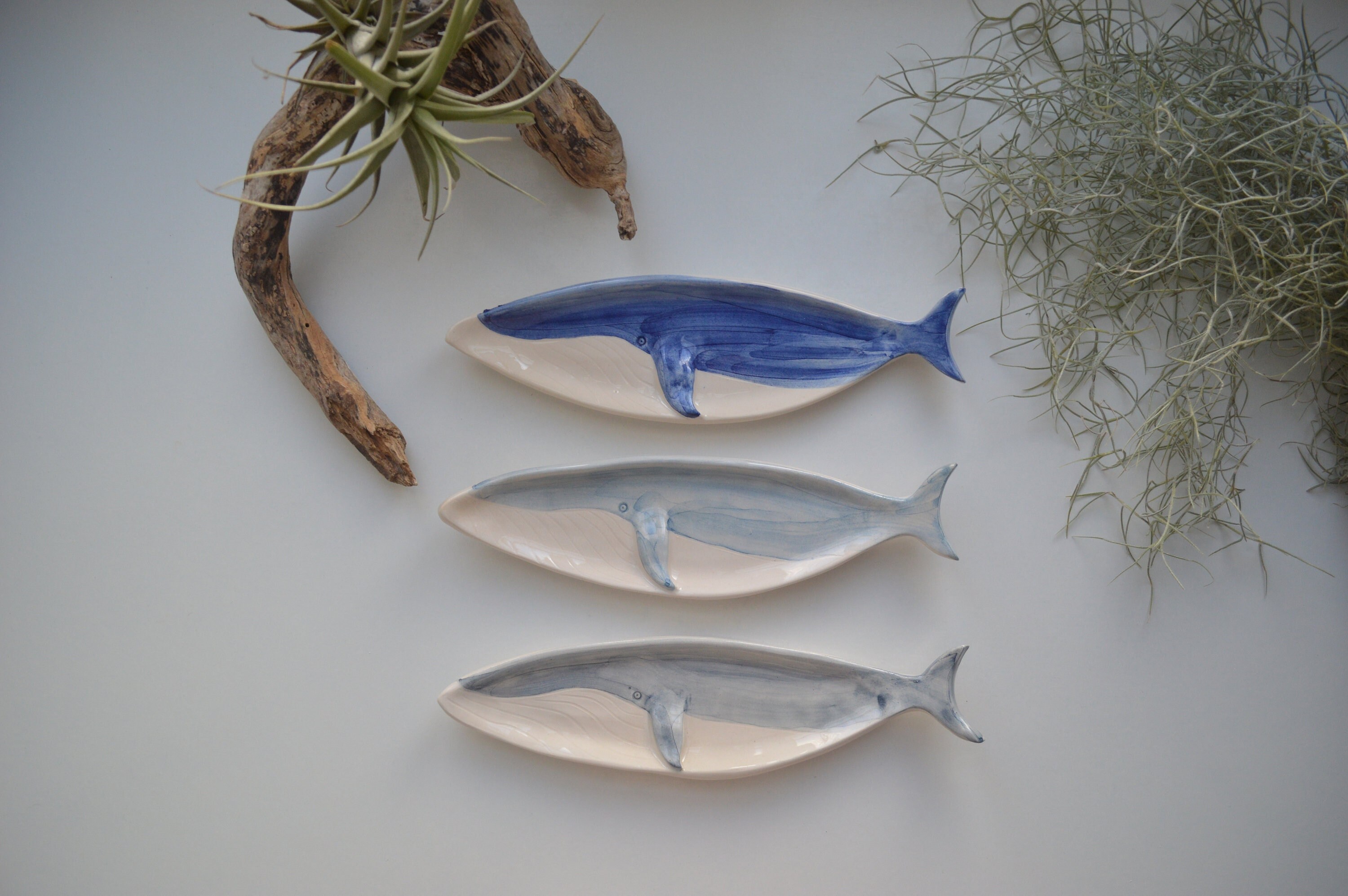 Ceramic Whale Plate, Fin Whale Vessel, Whale Jewelry Holder, Spoon ...