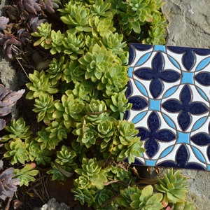 Autentic handpainted spanish tiles geometric andalusi design | Etsy