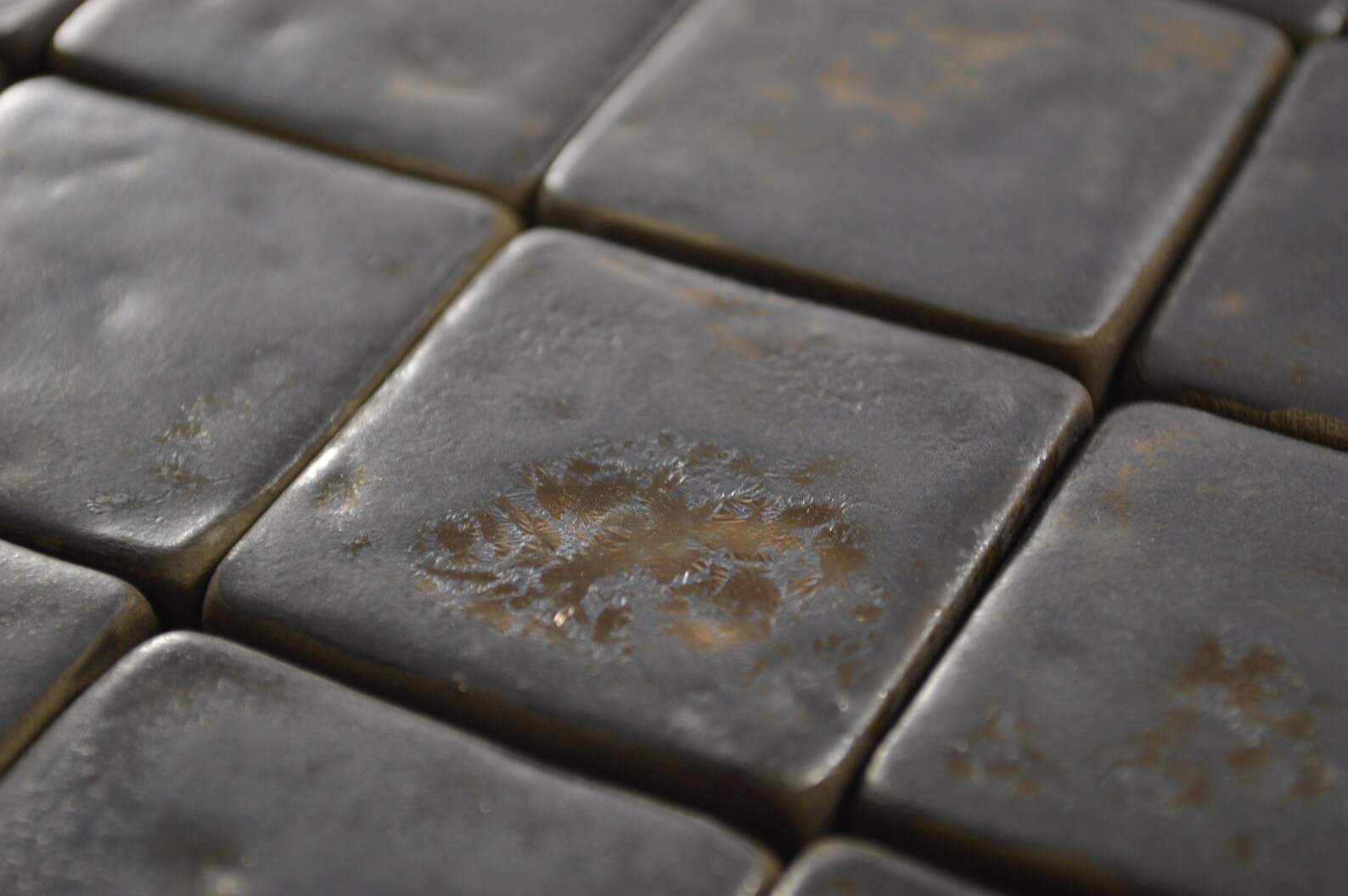 Small Handmade Bronze Tiles Spanish Bronze Tiles Backsplash - Etsy