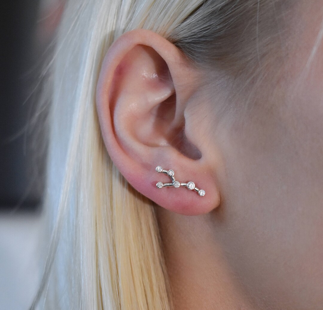 Taurus Zodiac Earrings - Zodiac Earrings - Celestial Jewelry - Perfect ...