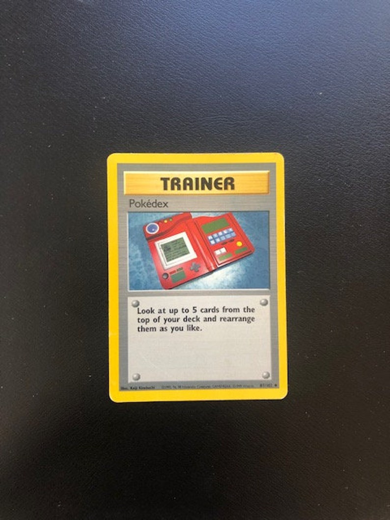 Pokemon Trainer Card - Pokédex #87/102 Shadowless Uncommon - Etsy