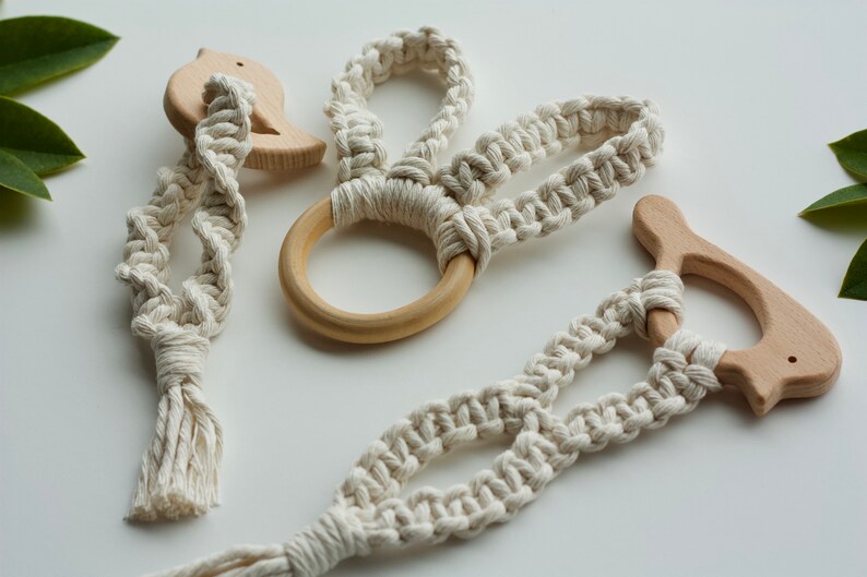Macrame Baby Teether - Etsy