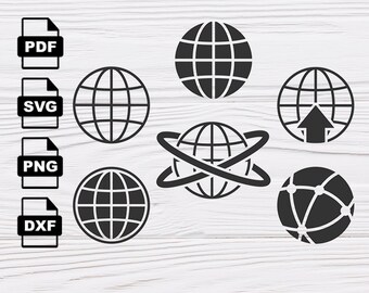 Globe svg | Etsy