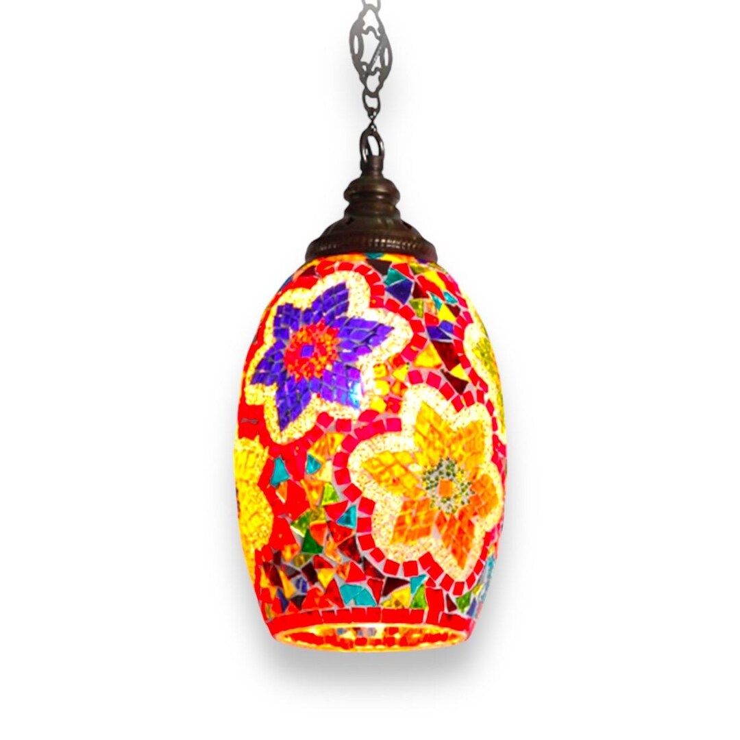 Turkish Lamp, Ottoman Lamp, Hand Made Lamp, Mosaic Lamp, Pendant Lamp ...