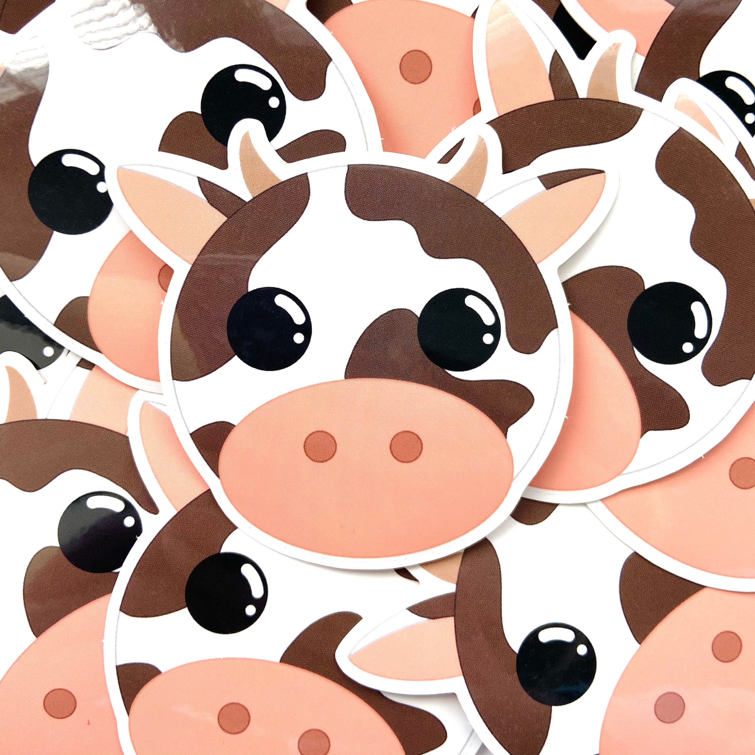 Chocolate Moo Glossy Sticker - Etsy